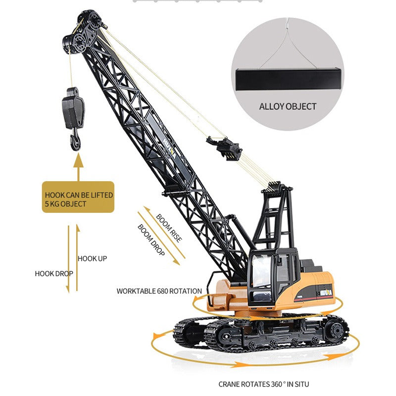 Huina 1572 RC Crane (2026 Model) – Heavy Duty RC