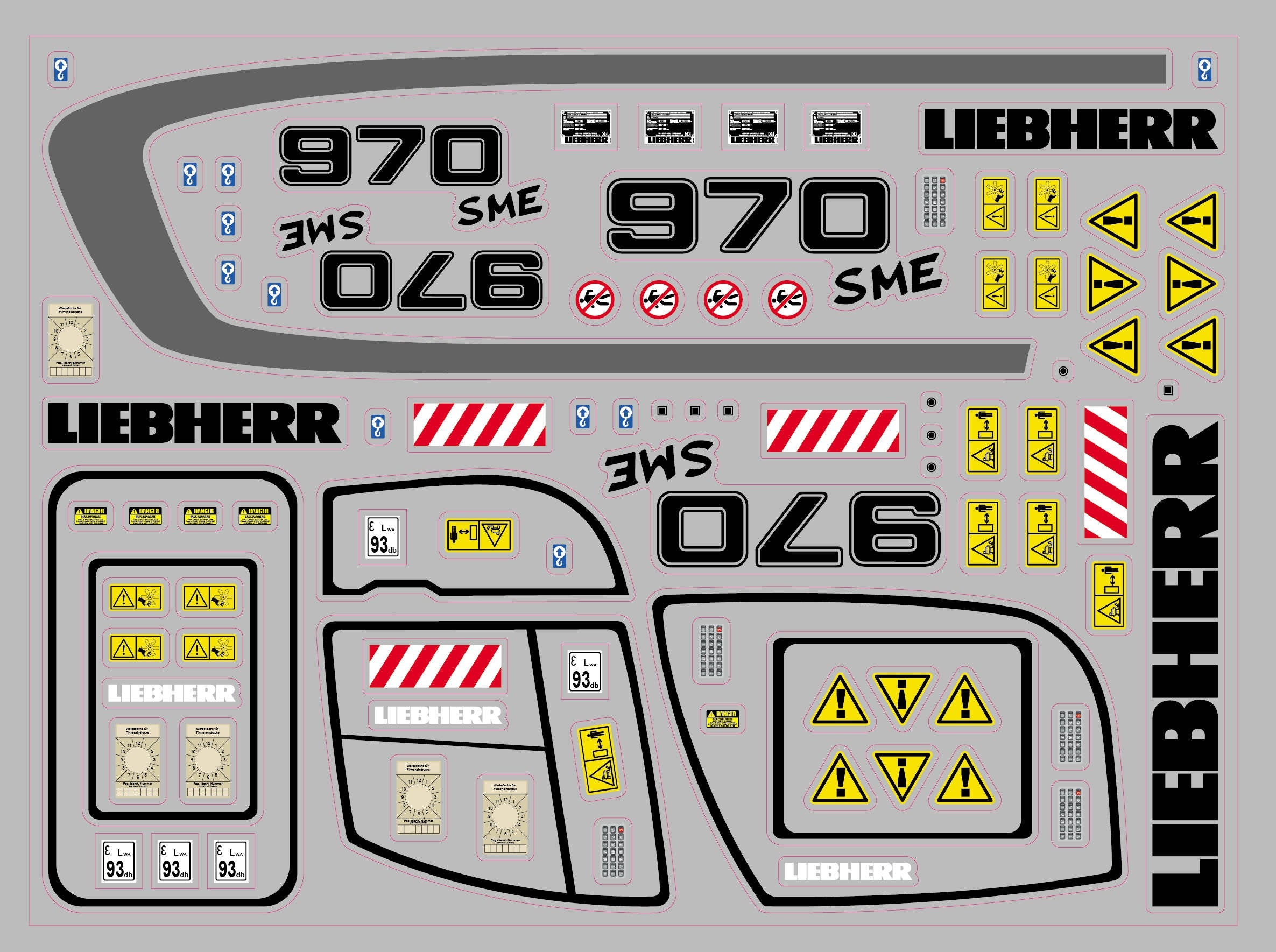 Liebherr 970 Stickers – Heavy Duty RC