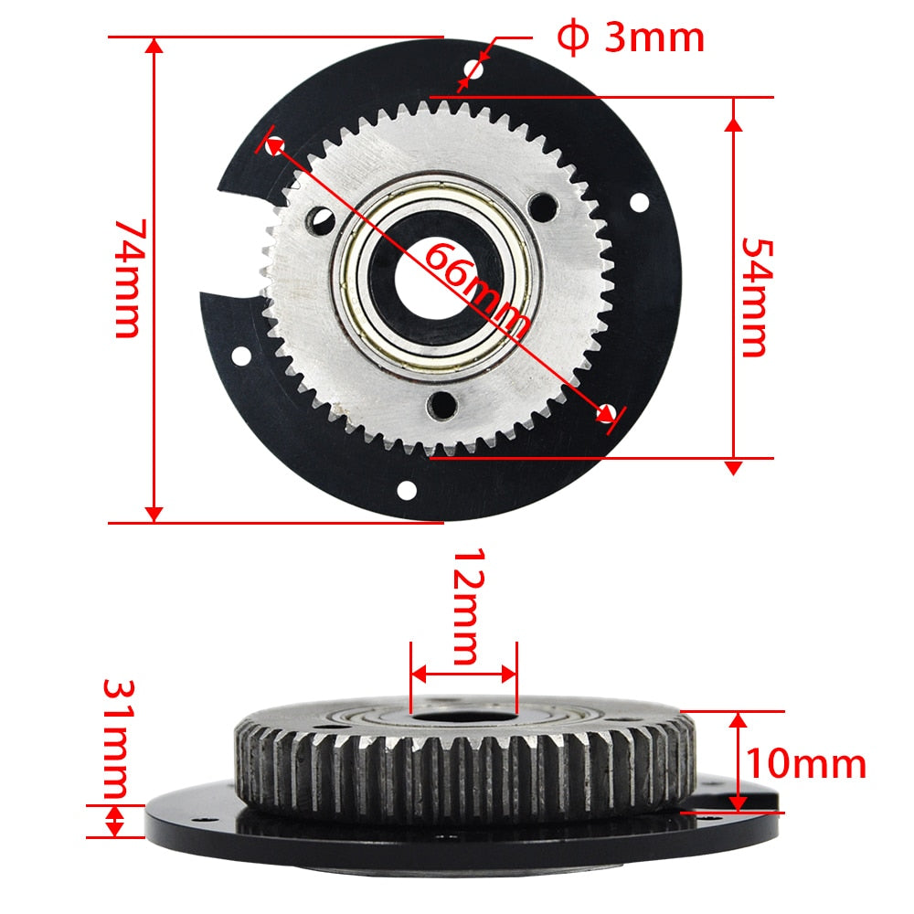 Rotary Gear Plate With Pinion for HUINA 1592 / 1550 – Heavy Duty RC