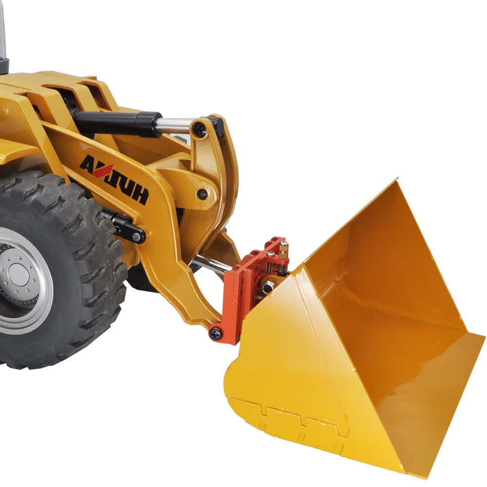 Metal Flat Grading Bucket with Quick Hitch Connector for Huina 1583 ...