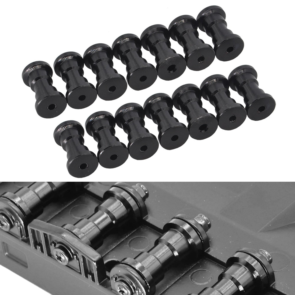 14 PCS HUINA 1580 Original Metal Track Rollers – Heavy Duty RC