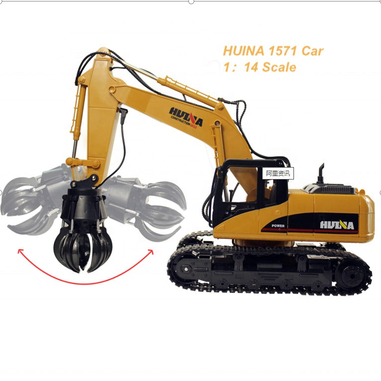 Huina 1571 RC Grab Excavator – Heavy Duty RC